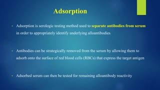 Adsorption and Elution- heal elution ether elution Autoadsorption ...