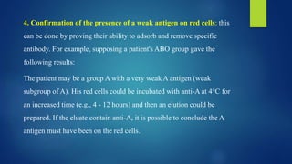 Adsorption and Elution- heal elution ether elution Autoadsorption ...