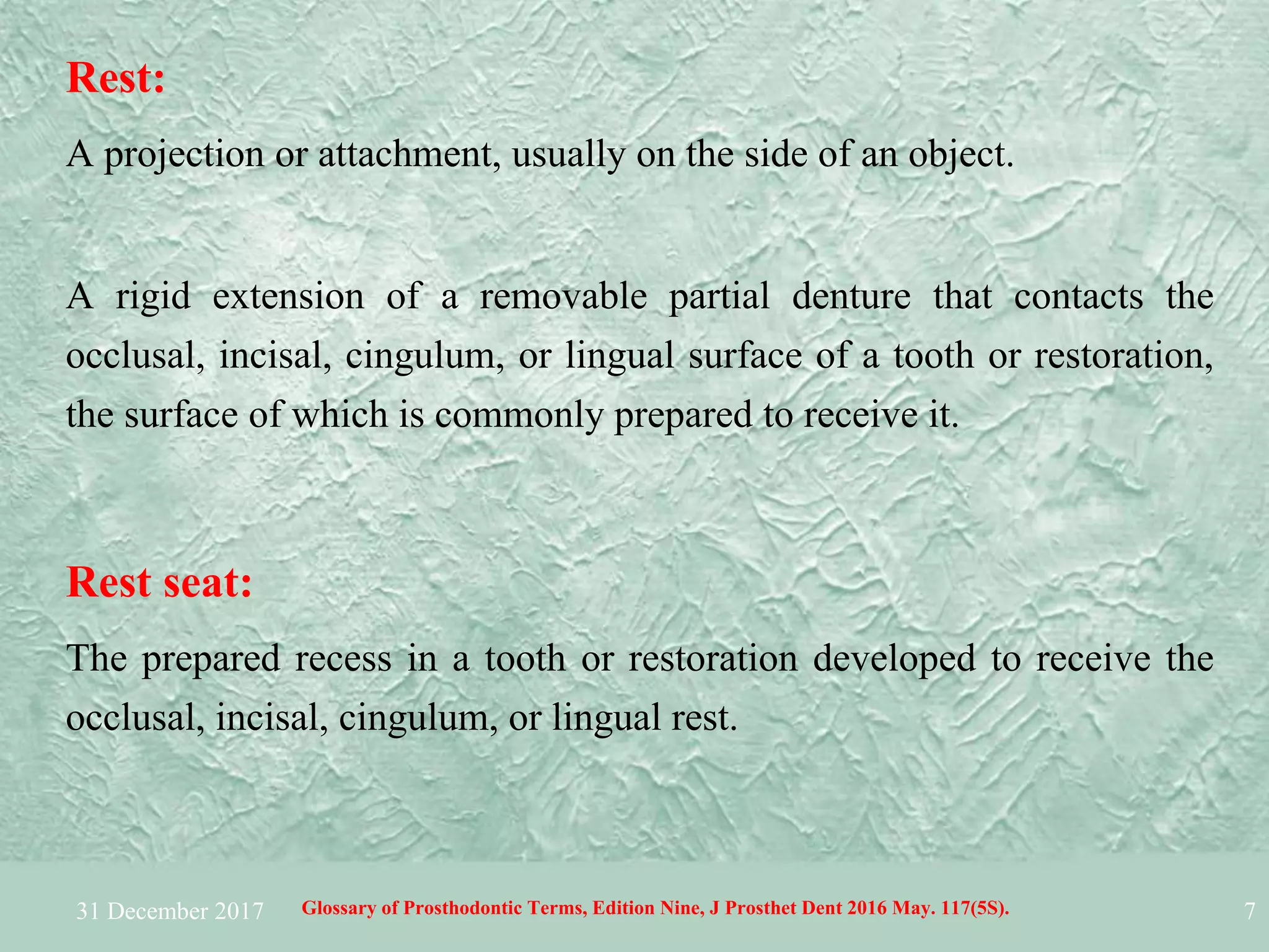 Rest and Rest seat | PPTX