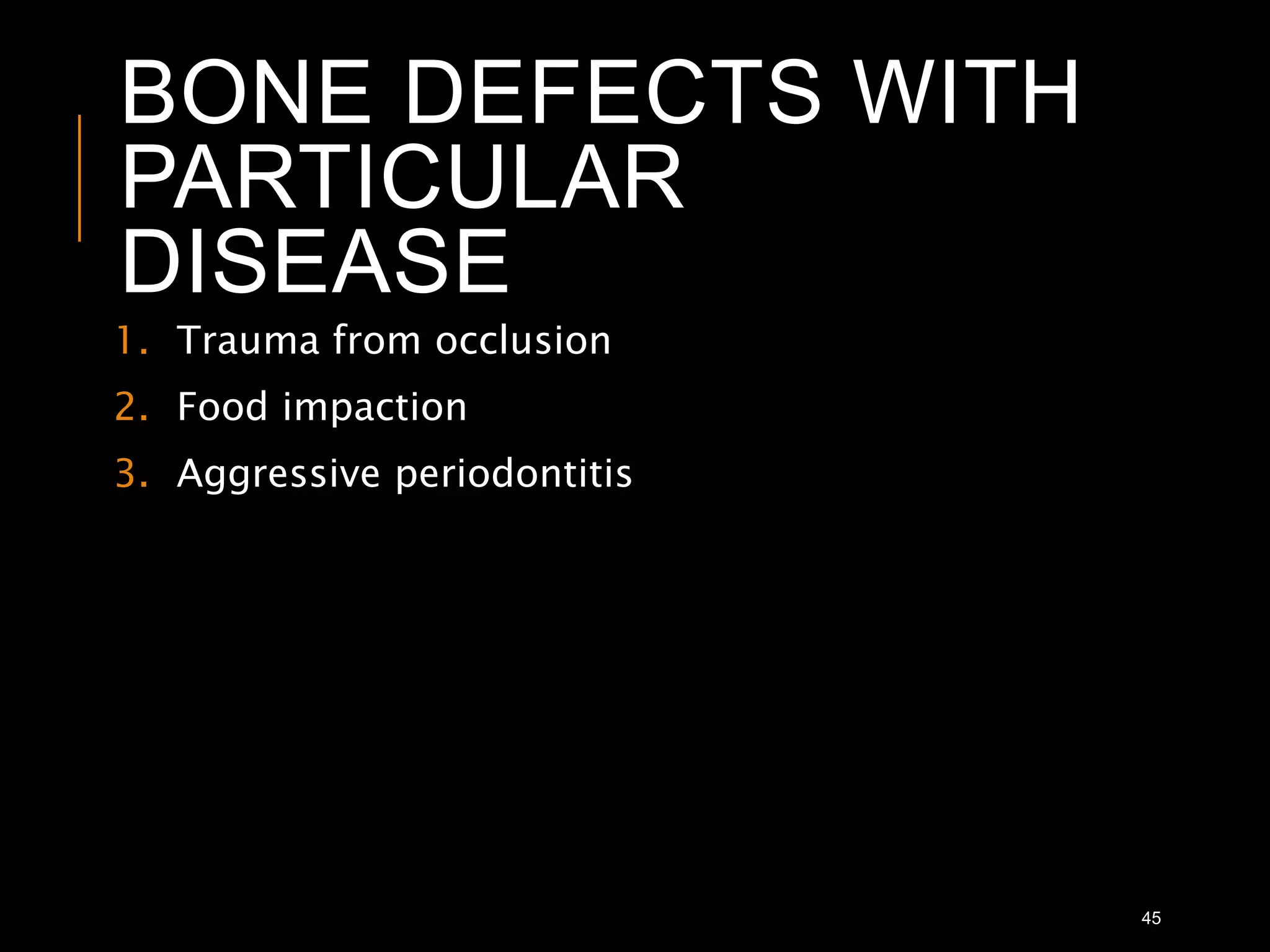 Periodontal bone defects | PPTX