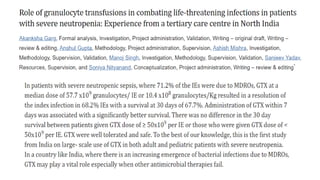 Granulocyte antigens & antibodies and their role in transfusion ...