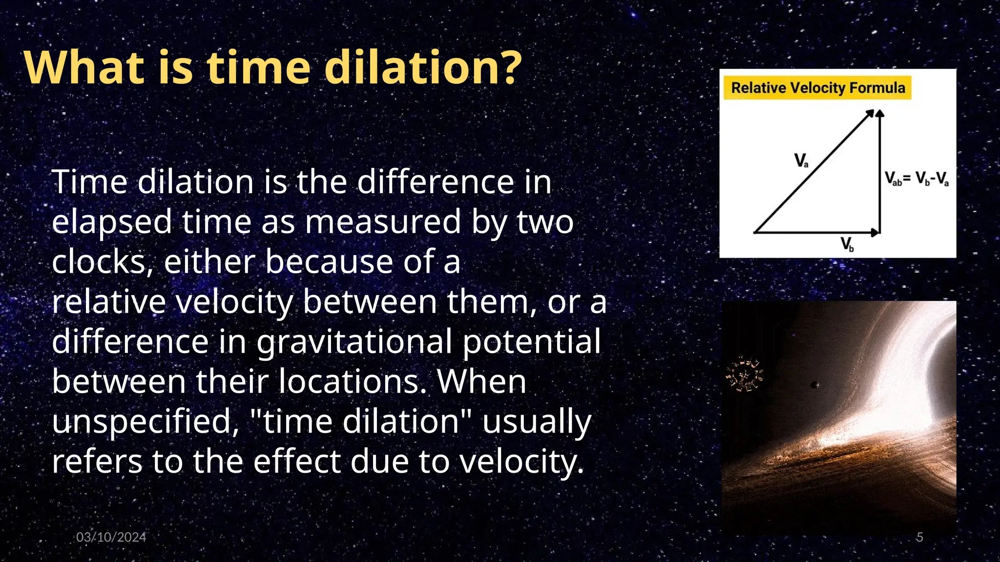 Special Relativity theory & Time Dilation.pptx