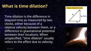 Special Relativity theory & Time Dilation.pptx