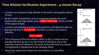 Special Relativity theory & Time Dilation.pptx