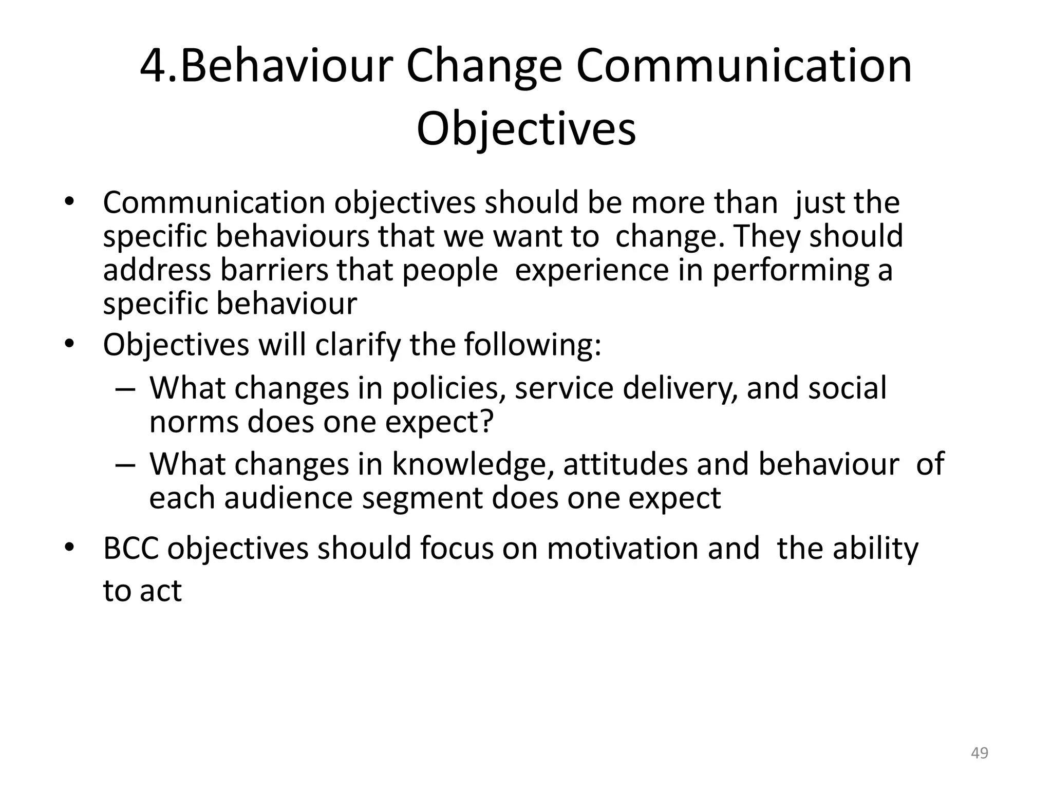 social and behavior change communication approach in public health | PPTX