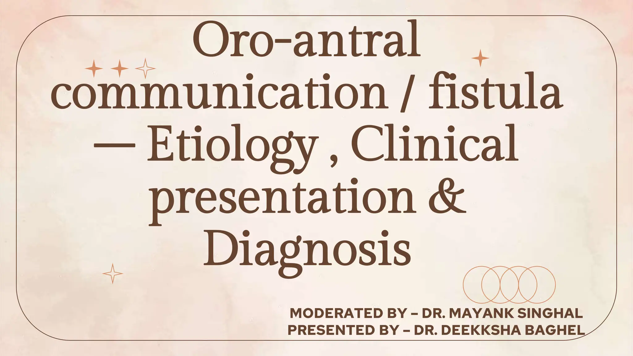 SEMINAR 13 - OAC AND OAF - introduction , surgical anatomy of maxillary ...