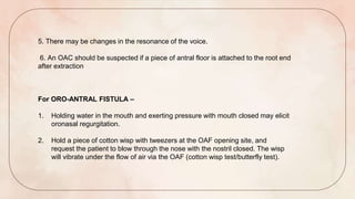 SEMINAR 13 - OAC AND OAF - introduction , surgical anatomy of maxillary ...