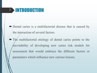 Risk profiles for Dental caries | PPTX