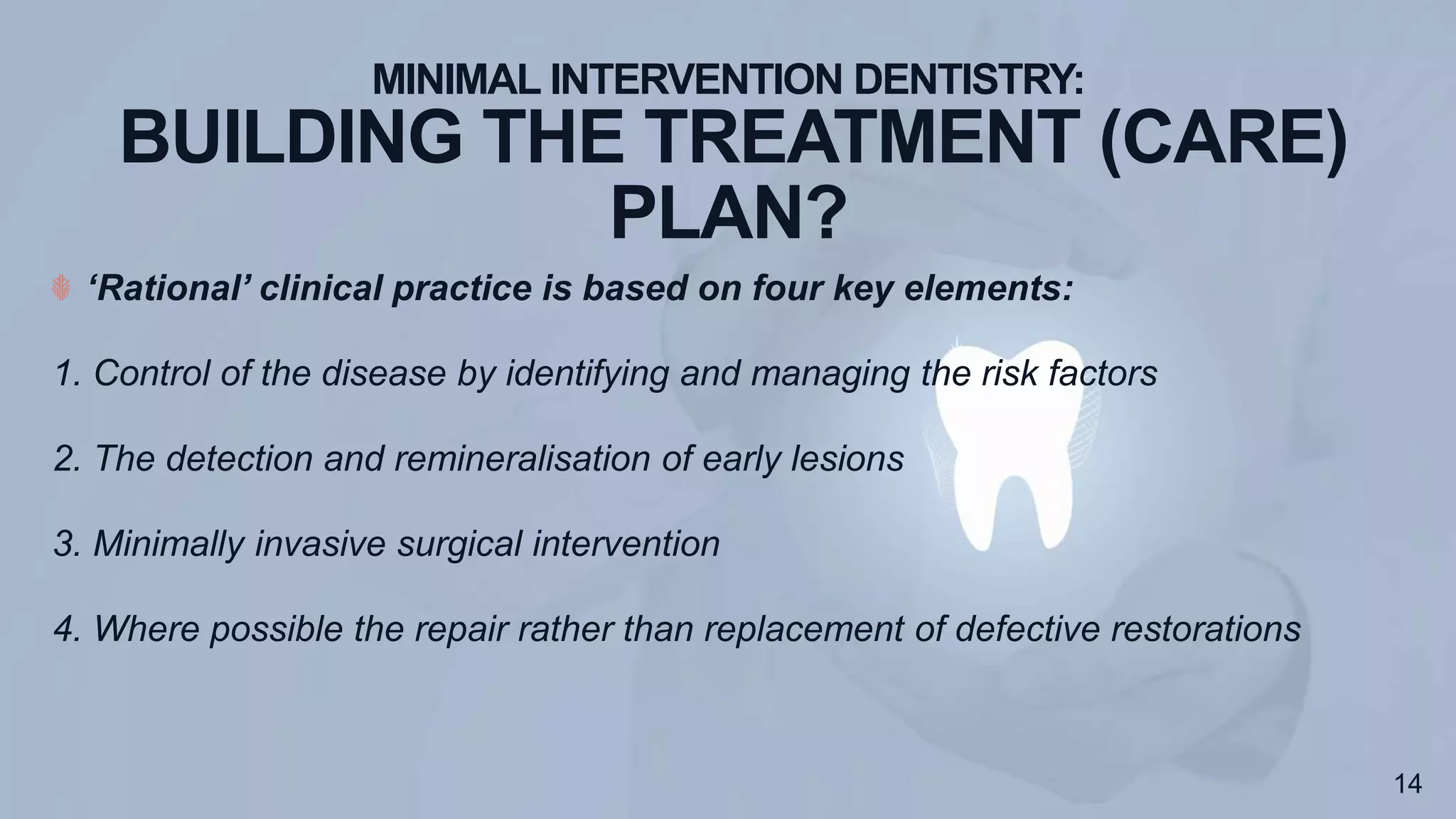 MINIMAL INTERVENTION DENTISTRY | PPTX