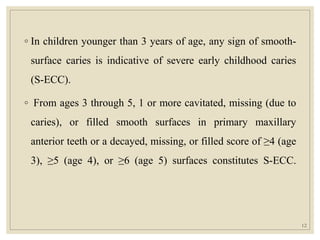 EARLY CHILDHOOD CARIES | PPTX