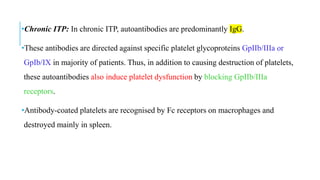 Platelet disorders- qualitative and quantitative | PPTX