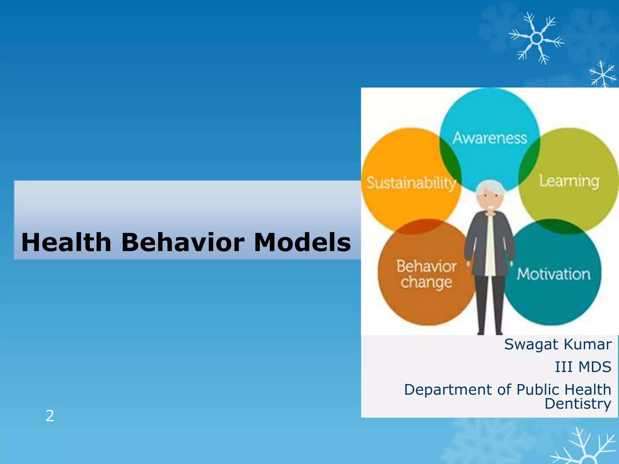 health behavior models | PPTX