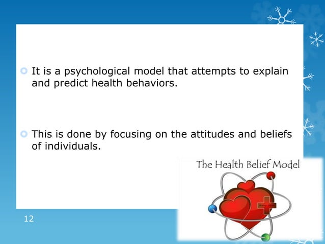 health behavior models | PPTX