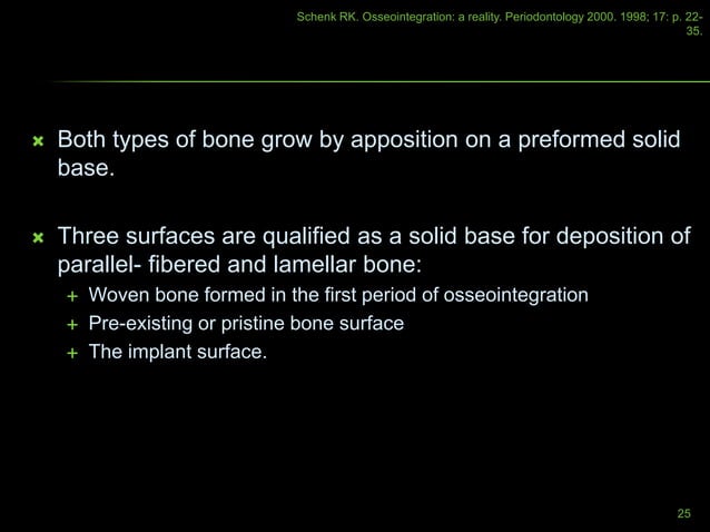 Osseointegration part 1 | PPTX | Bone and Joint Conditions | Diseases ...