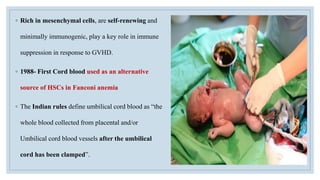 Tissue Banking and Umbilical Cord Blood Banking | PPTX