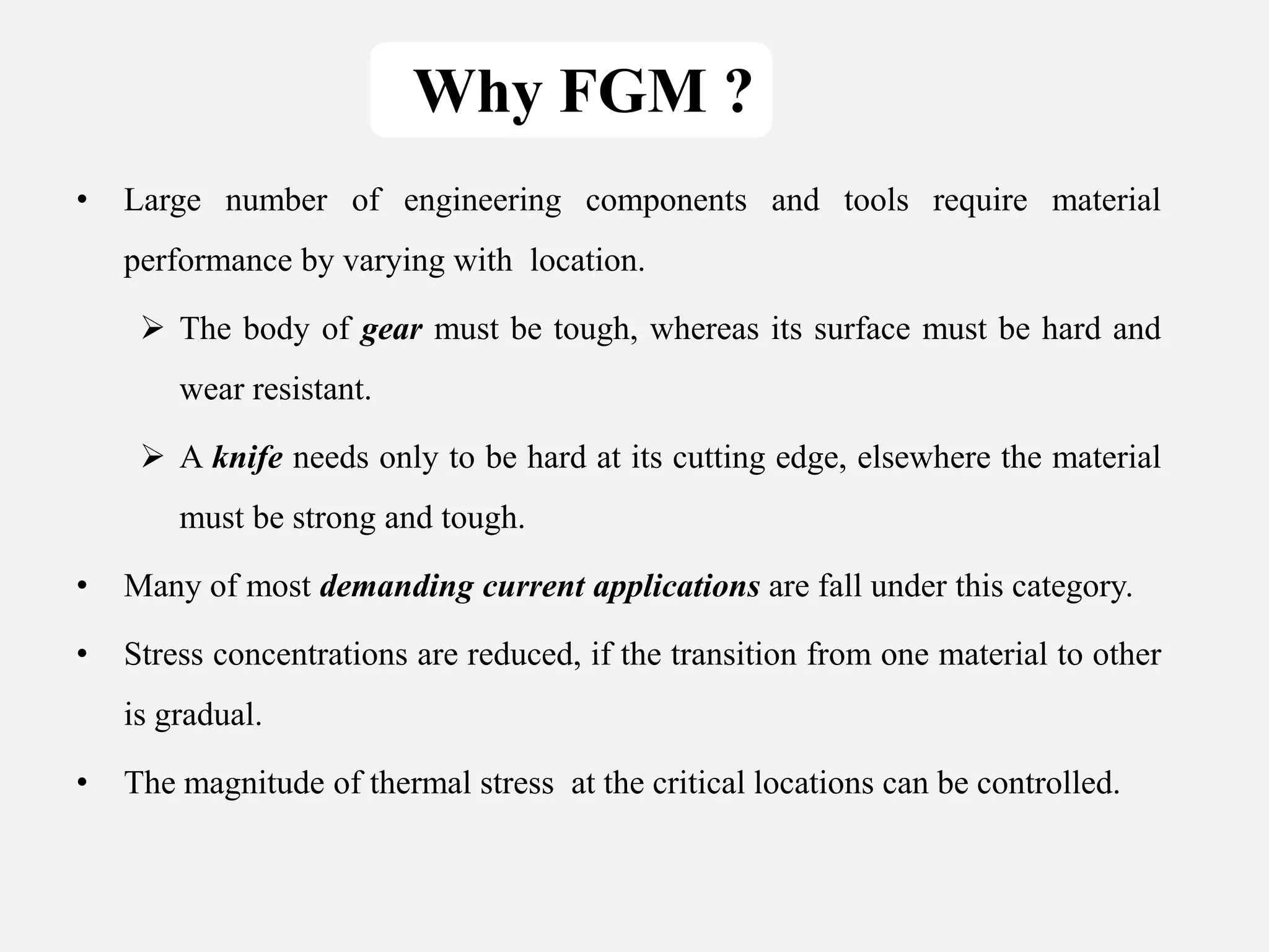 Overview Of Functionally Graded Materials Ppt