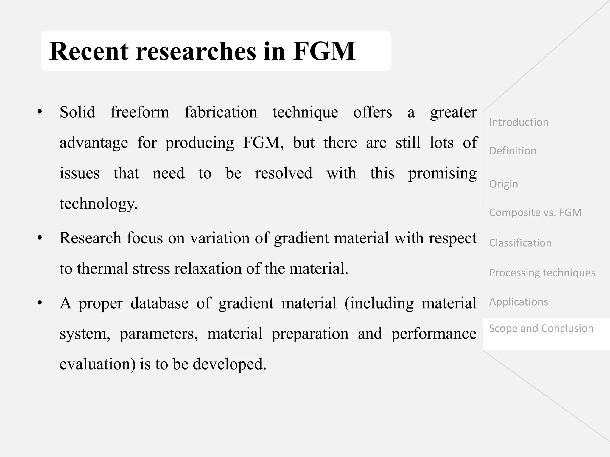 Overview Of Functionally Graded Materials Ppt