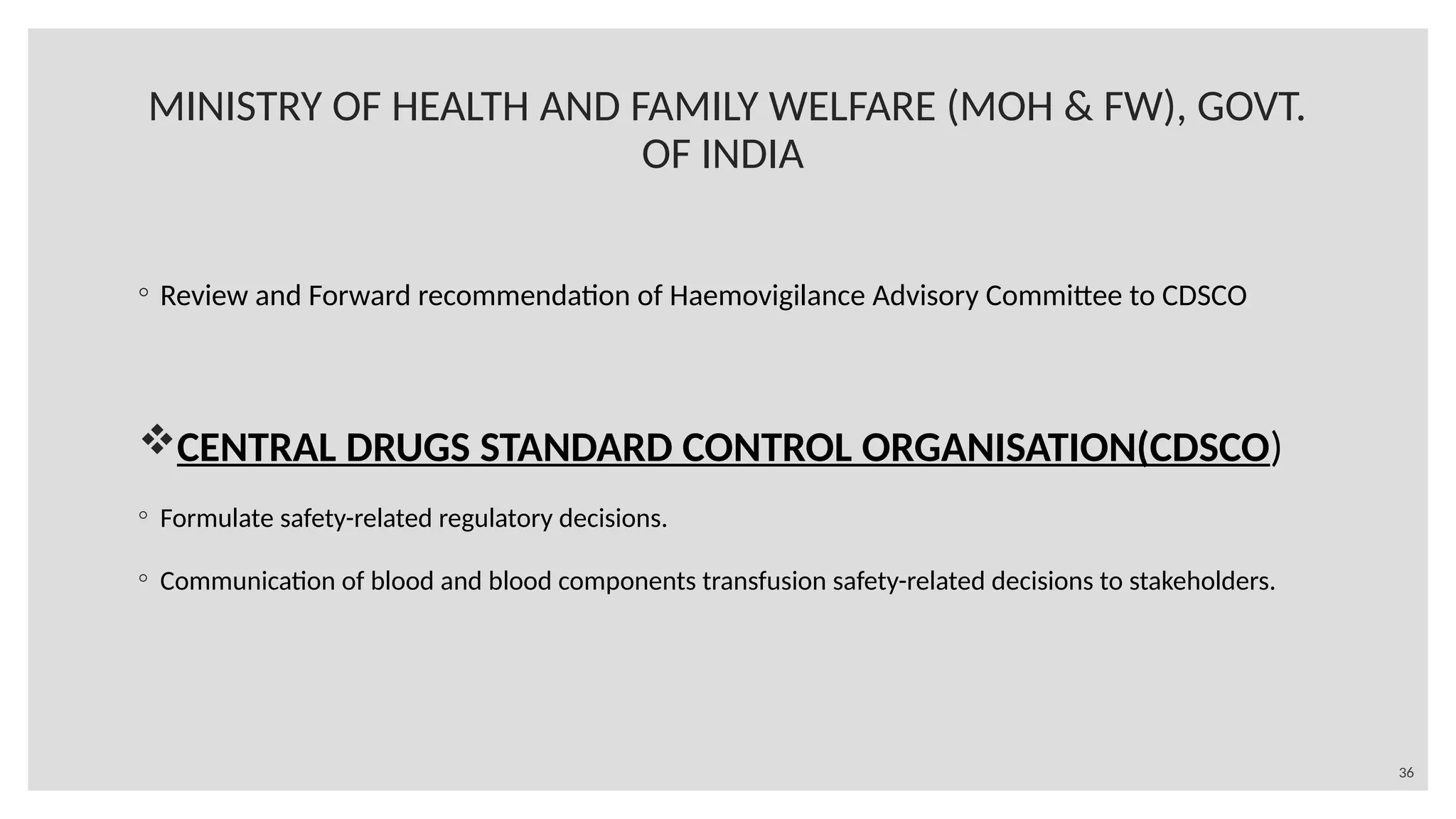 Hemovigilance and donorvigilance programme of india | PPTX
