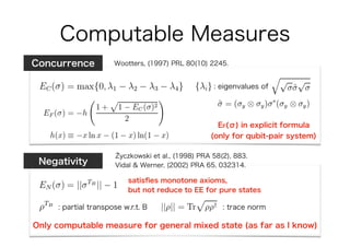 Basic Concepts of Entanglement Measures | PDF