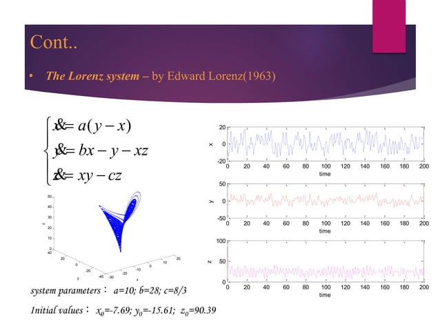 Chaotic system and its Application in Cryptography | PPTX