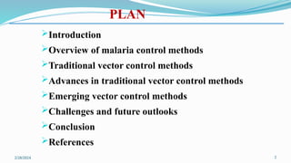 Emerging Malaria Vector Control Strategies: Innovations and Challenges ...