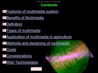 Seminar on Application of Multimedia in Agriculture | PDF