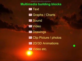 Seminar on Application of Multimedia in Agriculture | PDF