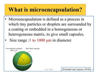 MICROENCAPSULATION IN SPICES | PPTX