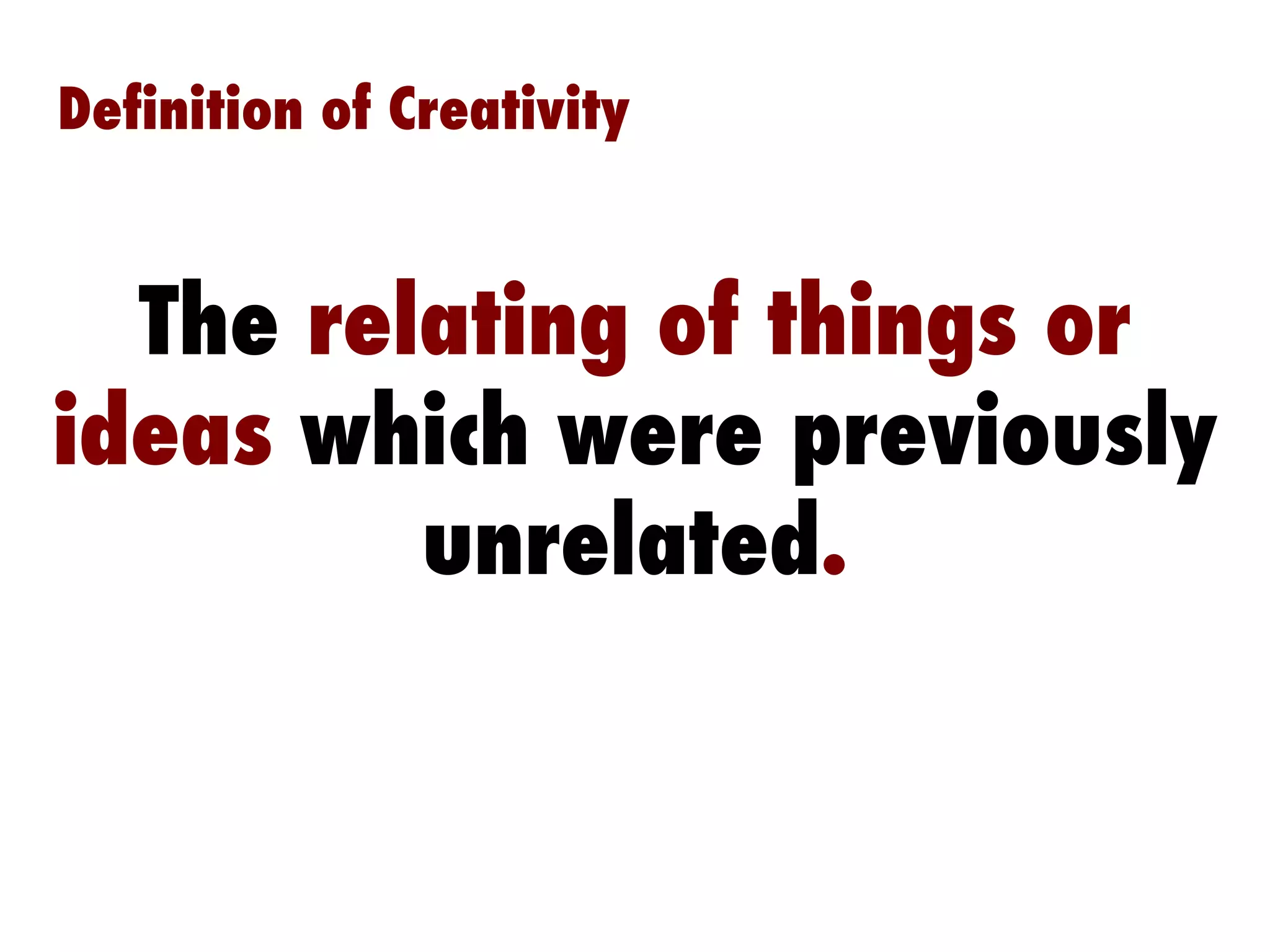 Seminar 1: Spotting New Opportunities: Creativity and Innovation | PPT