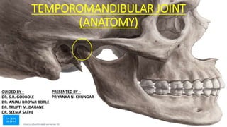Temporomandibular Joint (Anatomy) | PPTX