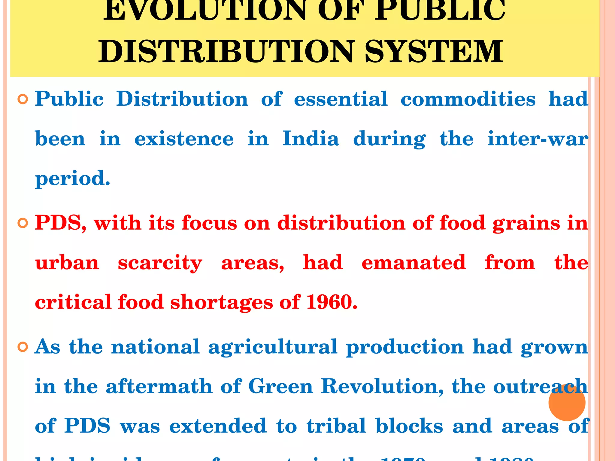 Food Security and PDS system in India | PPT