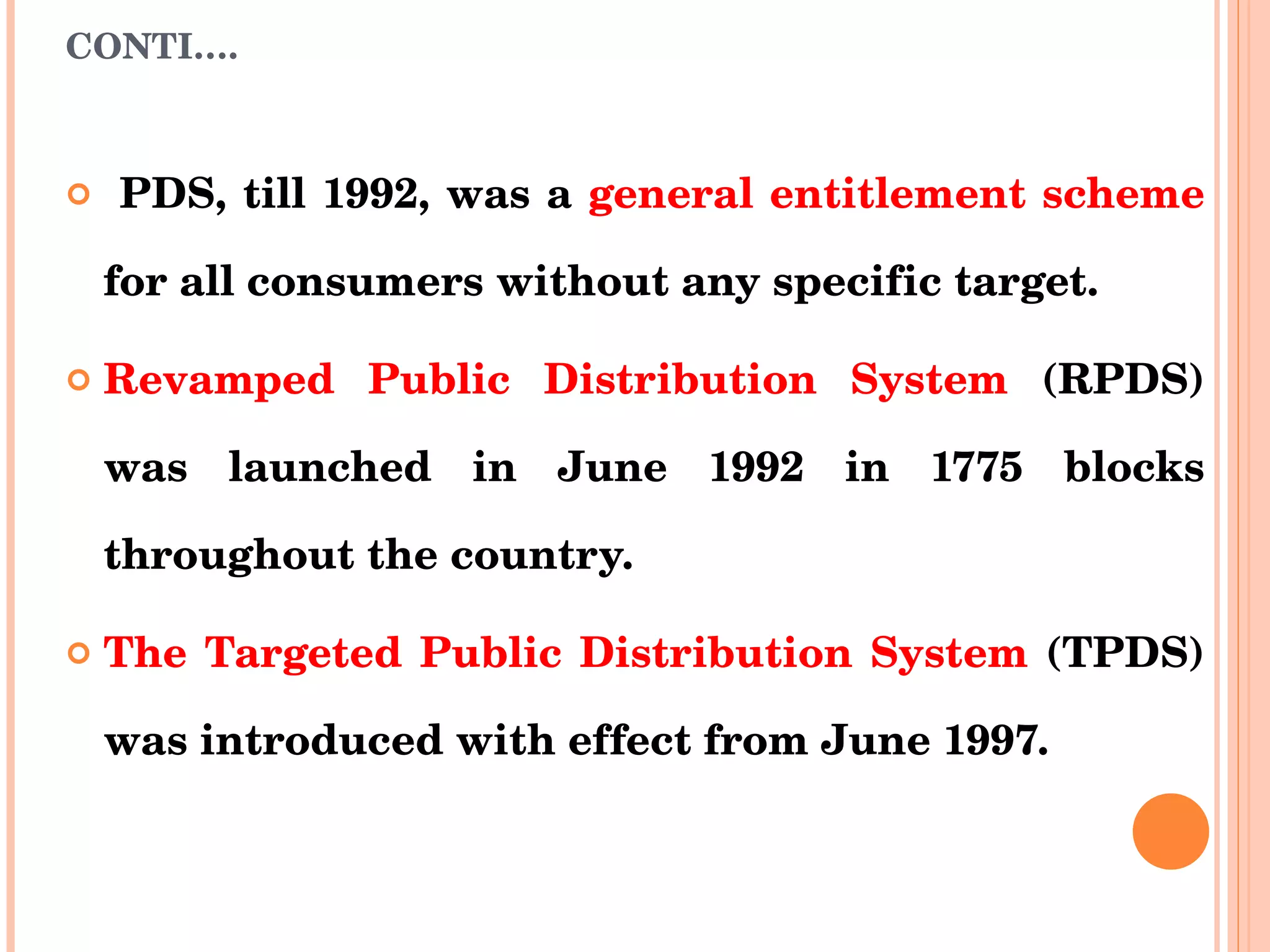Food Security and PDS system in India | PPT