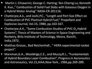 HYBRID ROCKET COMBUSTION | PPTX | Chemistry | Science