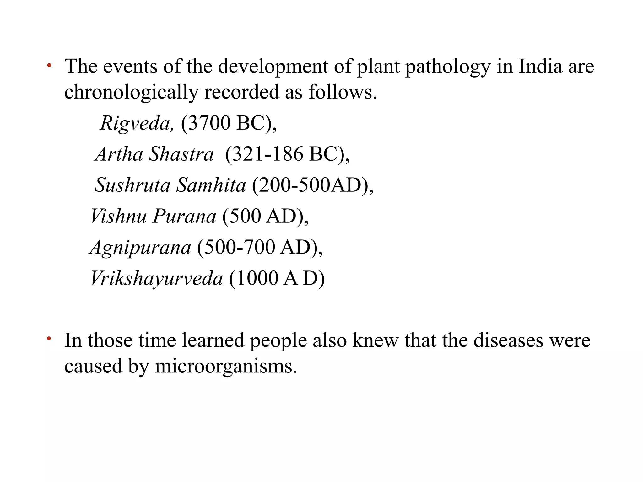 HISTORY OF PLANT PATHOLOGY IN INDIA | PPT