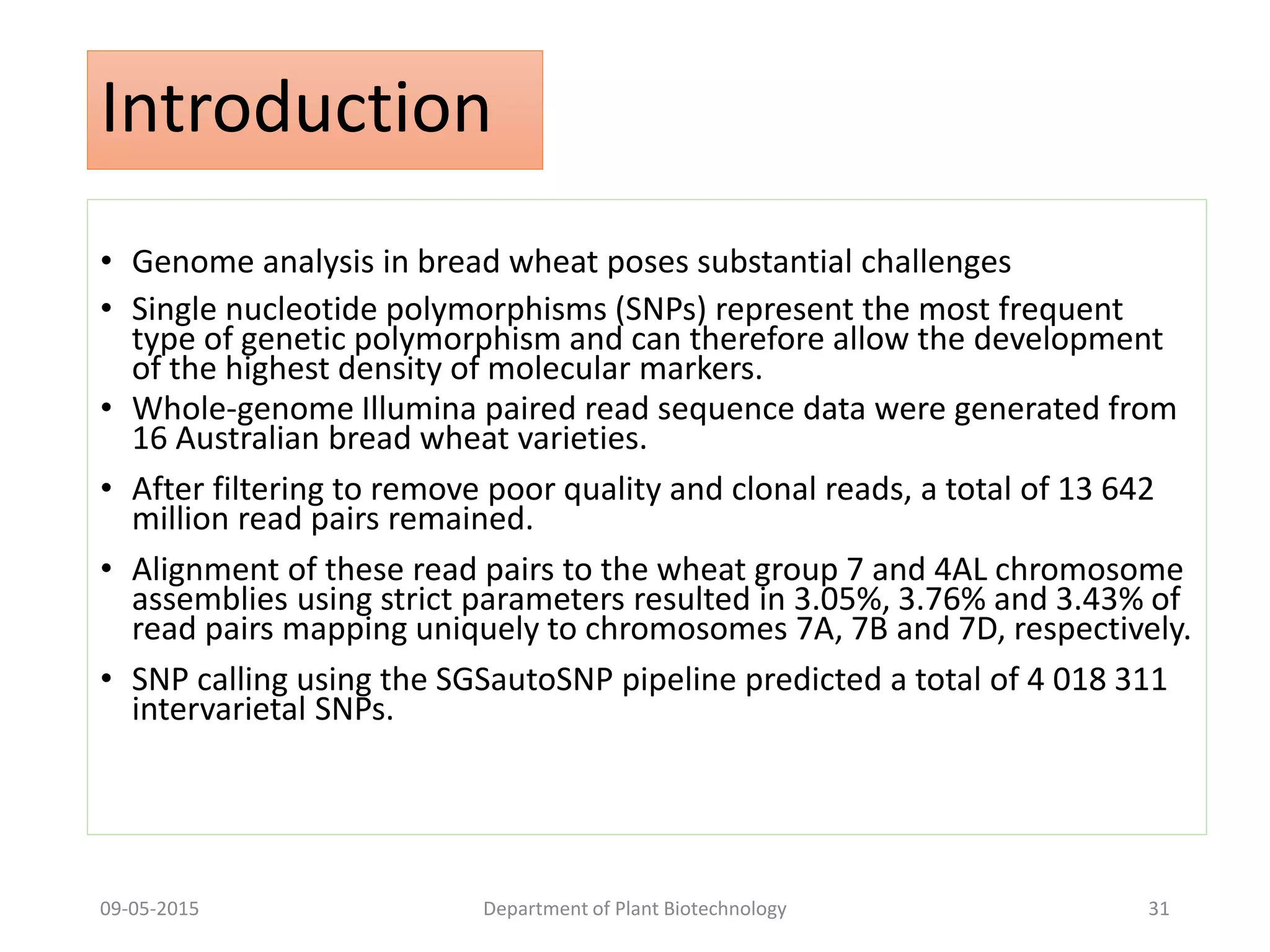SNp mining in crops | PPTX
