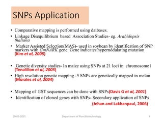 SNp mining in crops | PPTX