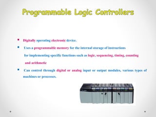 PLC and SCADA in Industrial Automation | PPTX