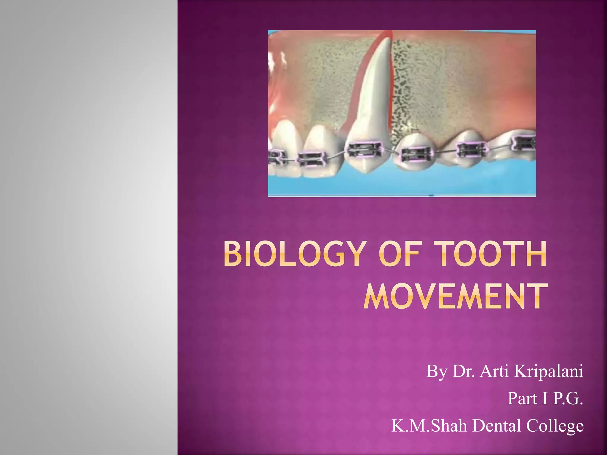 Biology Of tooth movement | PPTX