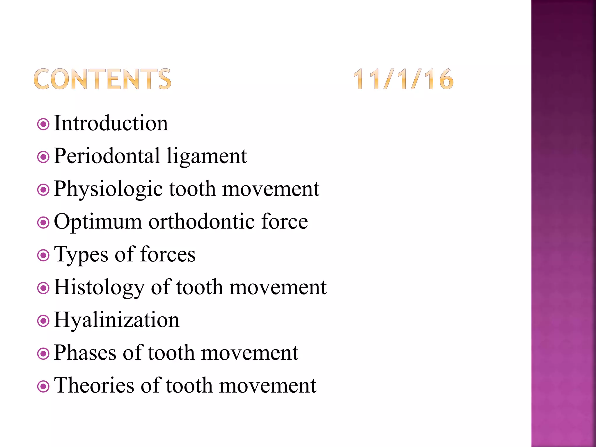 Biology Of tooth movement | PPTX