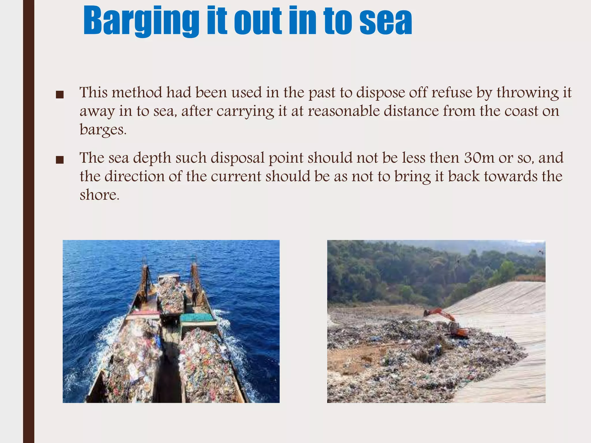 Solid waste disposal methods | PPTX