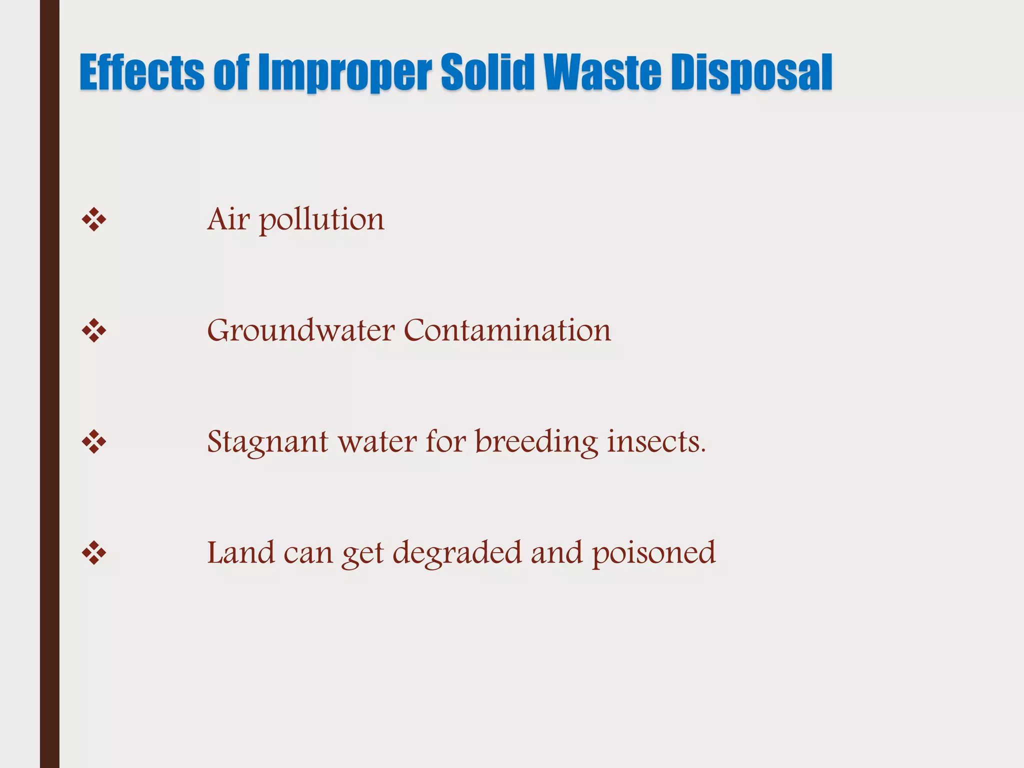 Solid waste disposal methods | PPTX