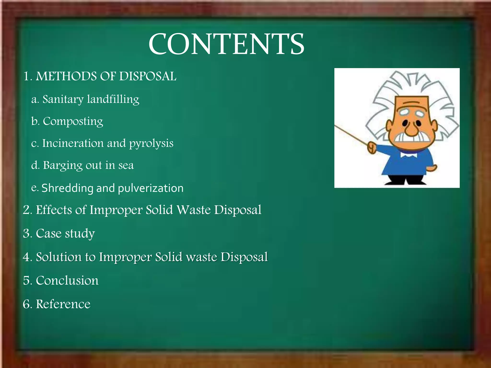 Solid waste disposal methods | PPTX