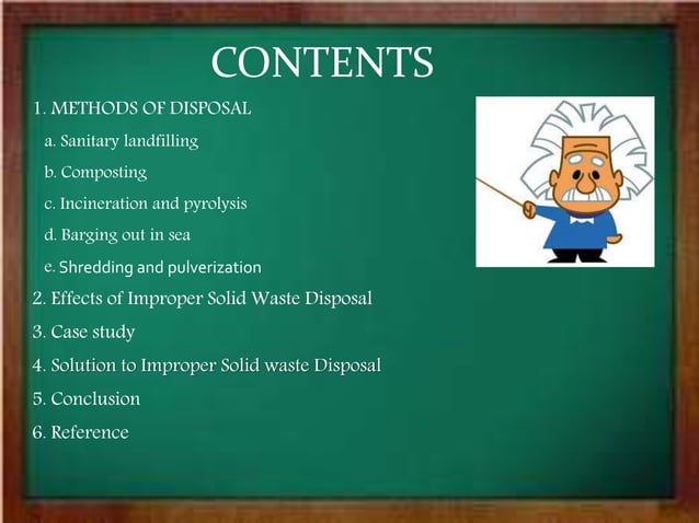 Solid waste disposal methods | PPTX
