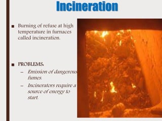 Solid waste disposal methods | PPTX
