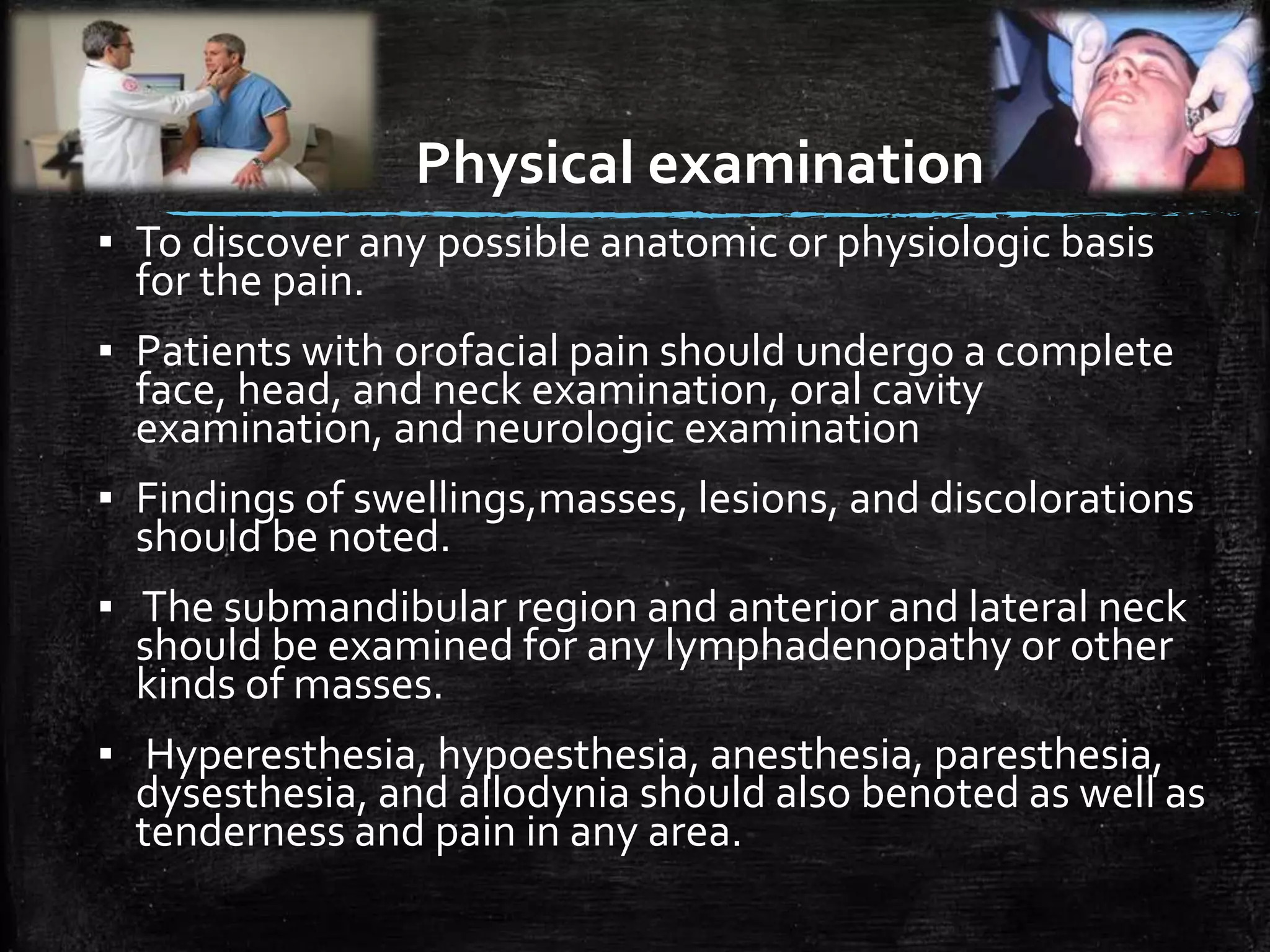 Differential Diagnosis of Oral & Maxillofacial Pain | PPTX