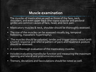Differential Diagnosis of Oral & Maxillofacial Pain | PPTX