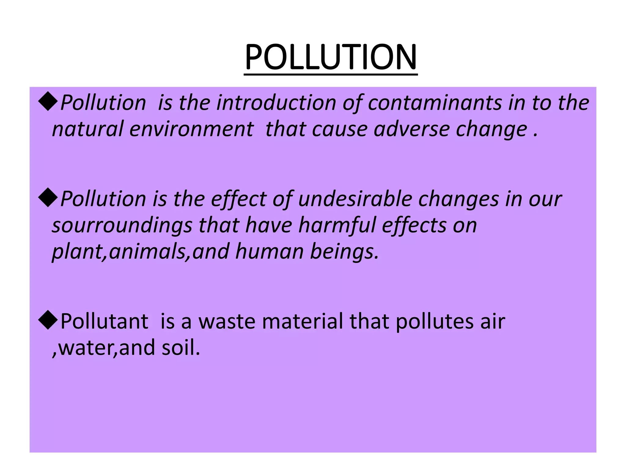 WATER POLLUTION AND MARINE POLLUTION | PPTX