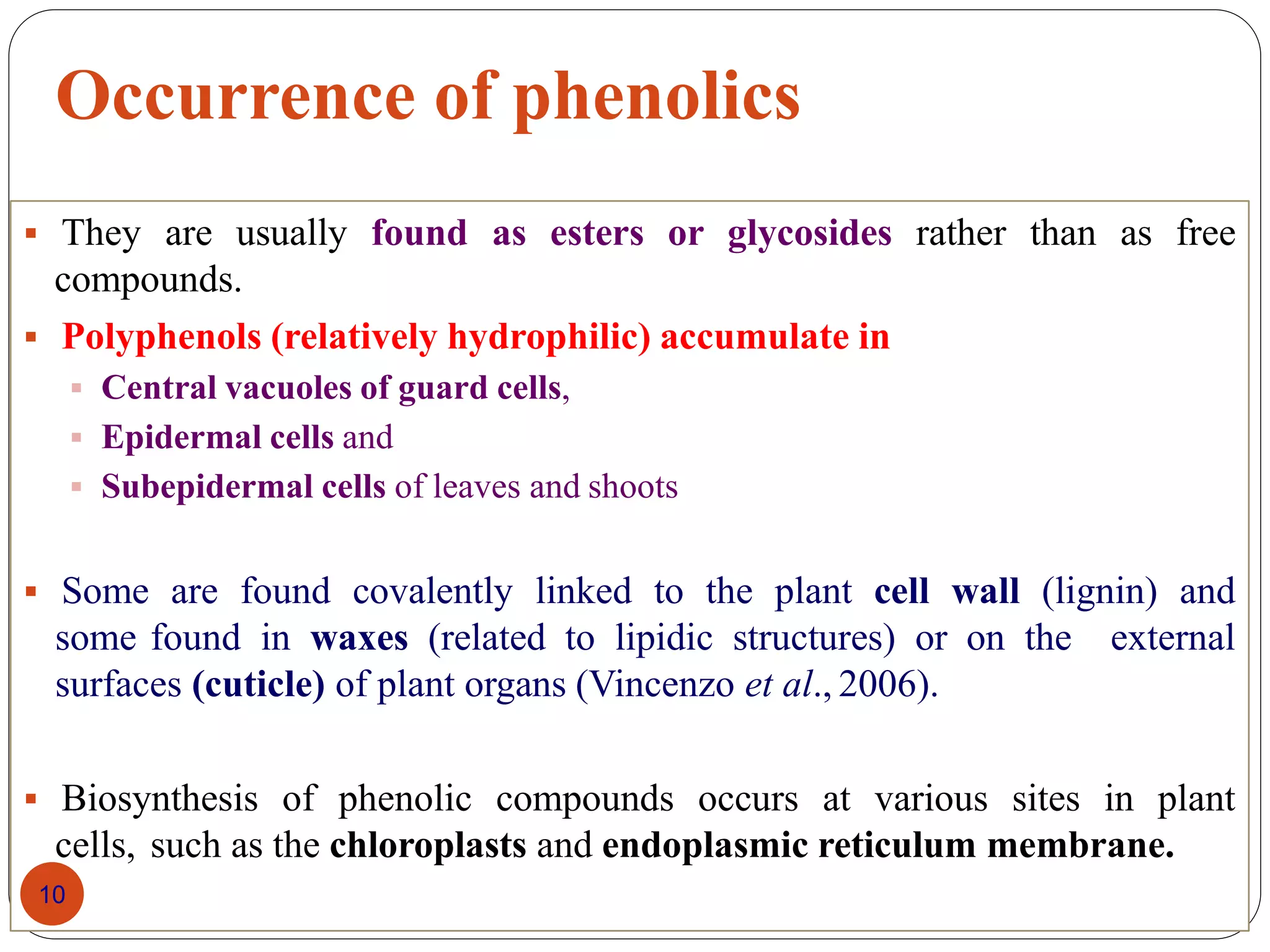 Role of phenols in plant defence | PPTX