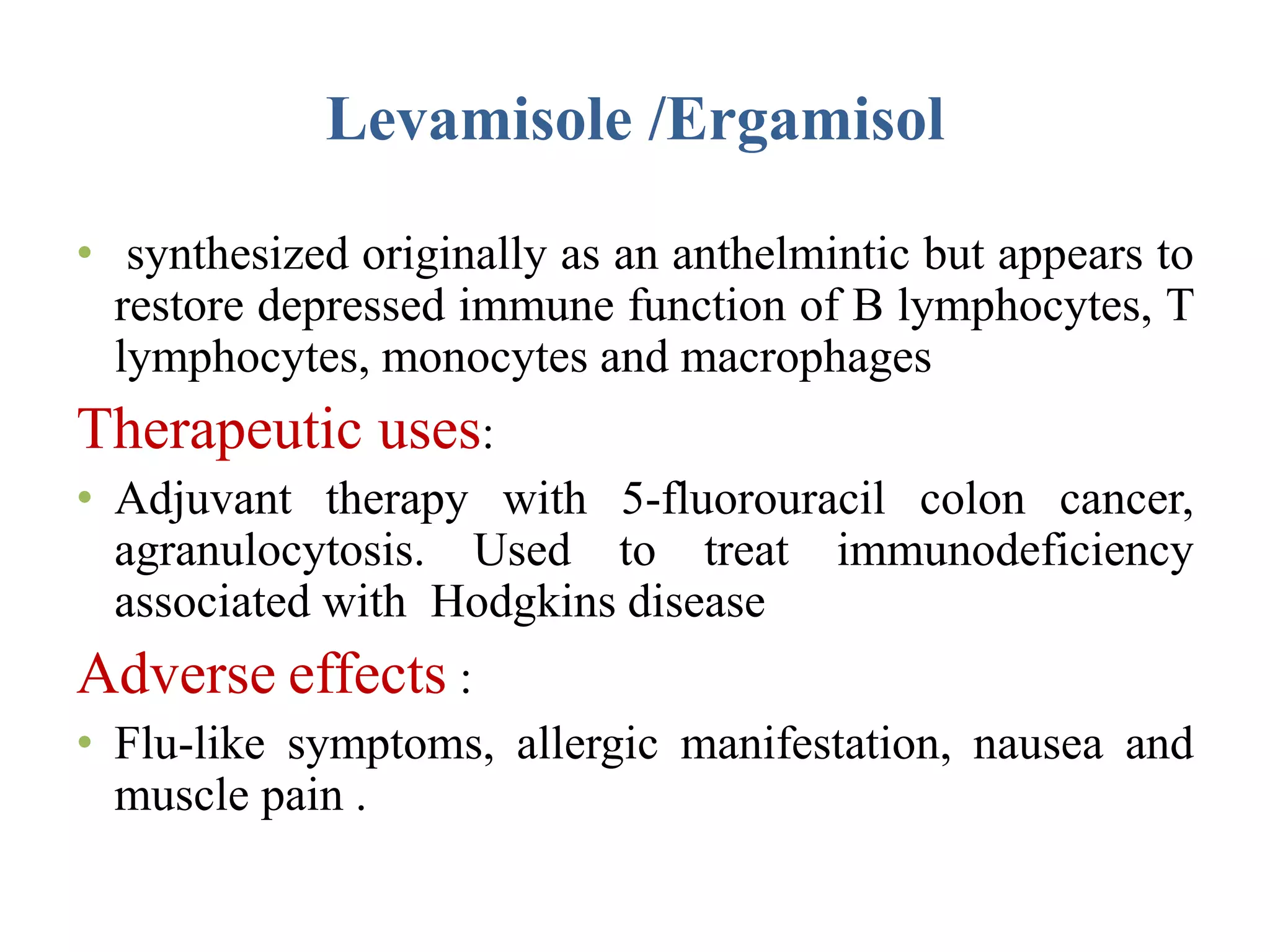 immunostimulants | PPTX