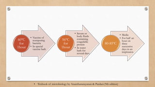 sterilization and disinfection | PPTX